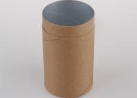 China Brown High Grade Paper Cans Packaging Empty Kraft Paper Cylinder Containers For Craft for sale