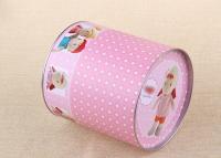 China Pink Food Grade Kraft Paper Composite Can with Aluminum Foil Liner 50mm Diameter for sale