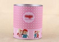 China Pink Food Grade Kraft Paper Composite Can with Aluminum Foil Liner 50mm Diameter for sale