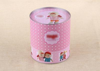 China Pink Food Grade Kraft Paper Composite Can with Aluminum Foil Liner 50mm Diameter for sale