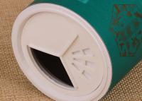 China 66mm x 145mm Eco-Friendly Paper Composite Cans with PP Shaker Lids for Spices and Powders - 5000pcs MOQ for sale