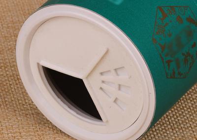 China 66mm x 145mm Eco-Friendly Paper Composite Cans with PP Shaker Lids for Spices and Powders - 5000pcs MOQ for sale