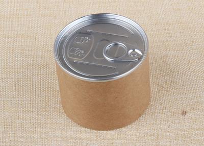 China Composite Aluminium Easy Open Paper Tube Packaging 52mm to 130mm with PE Plastic Cap Kraft Paper for sale