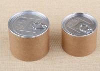 China Kraft Paper Composite Cans with Easy-Open Feature - Custom Sizes, 5000 PCS MOQ, 300000 Monthly Capacity for sale
