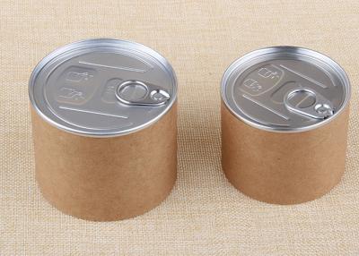 China Kraft Paper Composite Cans with Easy-Open Feature - Custom Sizes, 5000 PCS MOQ, 300000 Monthly Capacity for sale