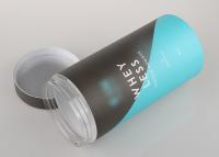 China Customized Plastic - Paper Composite Cans / Bottle Food Grade With Screw Cap for sale