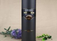 China Custom Hot Stamping Black Paper Tube Packaging for Wine Bottle FDA Approved 50mm Diameter for sale
