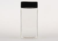 China Clear PET Jars 880ml with Black PP Caps - 70.4mm Diameter Tea Coffee Storage Containers for sale