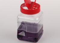 China PET Plastic Spice Jar 100ml Transparent Seasoning Bottle with Shaker Lids for Salt Herbs for sale