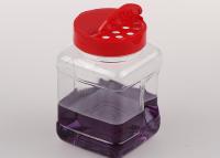 China PET Plastic Spice Jar 100ml Transparent Seasoning Bottle with Shaker Lids for Salt Herbs for sale