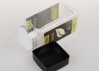 China Square Clear Plastic Cylinder Gift Decorative Bottle With Screw Plastic Cap for sale