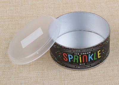China PP Plastic Lid Paper Composite Cans Cylindrical Shape For Dry Food / Tea Leaves for sale