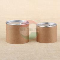 China Customised Size Aluminum Pull Tab Ring Kraft Paper Tube For Nuts Packaging for sale