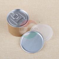 China Customised Size Aluminum Pull Tab Ring Kraft Paper Tube For Nuts Packaging for sale