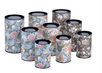 China Customised Movable Metal Lid Foil Lining Paper Cans Packaging fOR Food Tea for sale