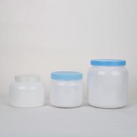 China 400g 1000g Plastic Milk Protein Powder PET Container Can with Screw Cover 119mm Caliber for sale