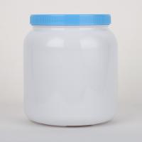 China 400g 1000g Plastic Milk Protein Powder PET Container Can with Screw Cover 119mm Caliber for sale