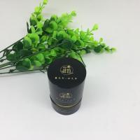 China Eco Friendly Black Cardboard Paper Tube Packaging with Lids 100mm Diameter for sale