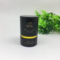 China Eco Friendly Black Cardboard Paper Tube Packaging with Lids 100mm Diameter for sale