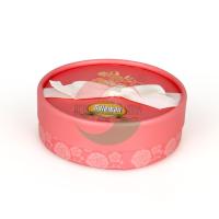 China Luxury Flower Gift Round Box ,  Paper Tube Packaging Offset Printing for sale