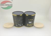 China Customized Tea Packing Paper Cardboard Tube Box Foil Lining with Cork Lid 50mm Diameter for sale