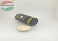 China Customized Tea Packing Paper Cardboard Tube Box Foil Lining with Cork Lid 50mm Diameter for sale