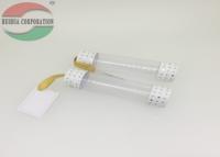 China Custom Clear PVC Paper Tube Packaging with Hand Tag Pantone Color Cylinder 50mm for sale