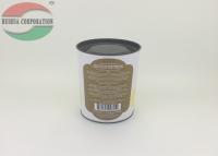China Anti-rust Movable Metal Lid Kraft Paper Tube Packaging For Coffee for sale
