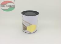 China Anti-rust Movable Metal Lid Kraft Paper Tube Packaging For Coffee for sale