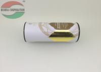 China Anti-rust Movable Metal Lid Kraft Paper Tube Packaging For Coffee for sale