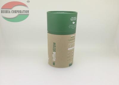 China Custom Paper Box Straw Packaging / Matt Lamination Cardboard Cylinder Tubes for sale