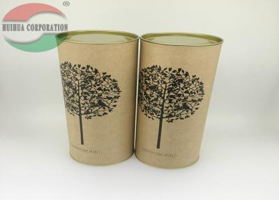 China Custom Kraft Paper Tube Wine Bottle Packaging with Wooden Cork Lid 50mm Diameter for sale