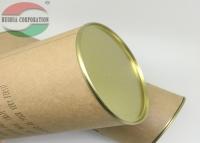 China Custom Air-Proof Paper Tube Containers with Movable Metal Lid 50mm Diameter for sale