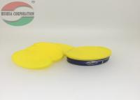 China Non Spill Yellow Oval PP Plastic Lid For Easy Open End Fruit Can for sale