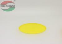China Non Spill Yellow Oval PP Plastic Lid For Easy Open End Fruit Can for sale