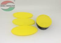 China Non Spill Yellow Oval PP Plastic Lid For Easy Open End Fruit Can for sale