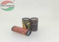 China Customized Clear Plastic Window Top Paper Tube Packing Matchbox CMYK Printed for sale