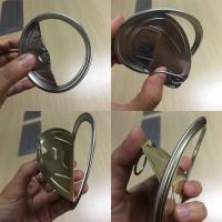 China Aluminium Ring Pull Easy Open Can Lid 2-3mm Thickness in Clear, Blue, Green Colors with Custom Printing for sale