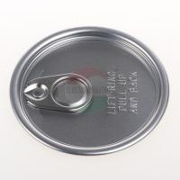 China Aluminium Ring Pull Easy Open Can Lid 2-3mm Thickness in Clear, Blue, Green Colors with Custom Printing for sale