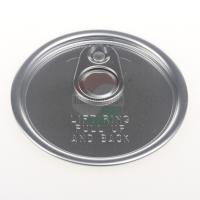 China Aluminium Ring Pull Easy Open Can Lid 2-3mm Thickness in Clear, Blue, Green Colors with Custom Printing for sale