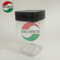 China Wide Mouth Square Transparent PET Bottle 500ml Food Container Oatmeal Can with PP Lid for sale