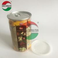 China 1200ML Clear Plastic Cylinder , Dried Food Packaging Walnut Container for sale