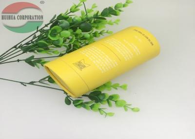 China Custom Yellow Cardboard Cylinder Paper Tube Packaging for Honey Bottle 16.8mm to 48.2mm for sale