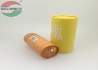 China Custom Yellow Cardboard Cylinder Paper Tube Packaging for Honey Bottle 16.8mm to 48.2mm for sale