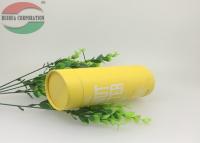 China Custom Yellow Cardboard Cylinder Paper Tube Packaging for Honey Bottle 16.8mm to 48.2mm for sale