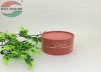 China 100% Recycled Red Cardboard Paper Tube Cylinder Gift Cosmetic Packaging Custom Diameter 16-225mm for sale