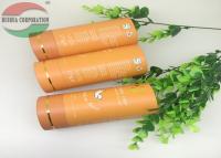 China Custom Kraft Cardboard PET Paper Tube Packaging with Hot Stamping 16.8mm to 225mm Diameter for sale