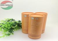 China Custom Kraft Cardboard PET Paper Tube Packaging with Hot Stamping 16.8mm to 225mm Diameter for sale