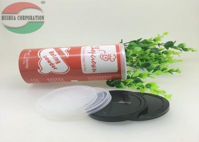 China Custom Printing Food Powder Paper Tube Packing with Aluminum Pull Tab Lid 49-153mm for sale