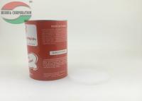 China Custom Printing Food Powder Paper Tube Packing with Aluminum Pull Tab Lid 49-153mm for sale